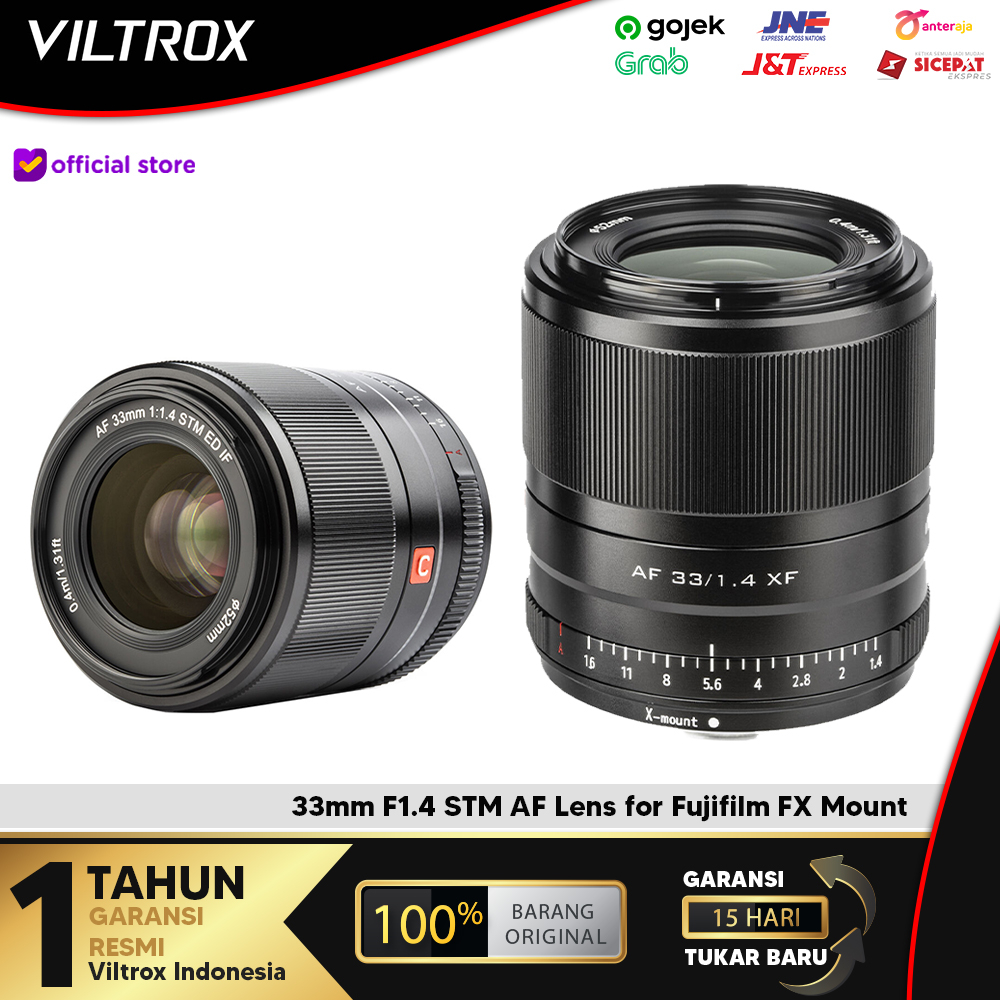 Jual Viltrox Lensa 33mm F1 4 Stm Af Lens For Fujifilm Fx Mount Shopee