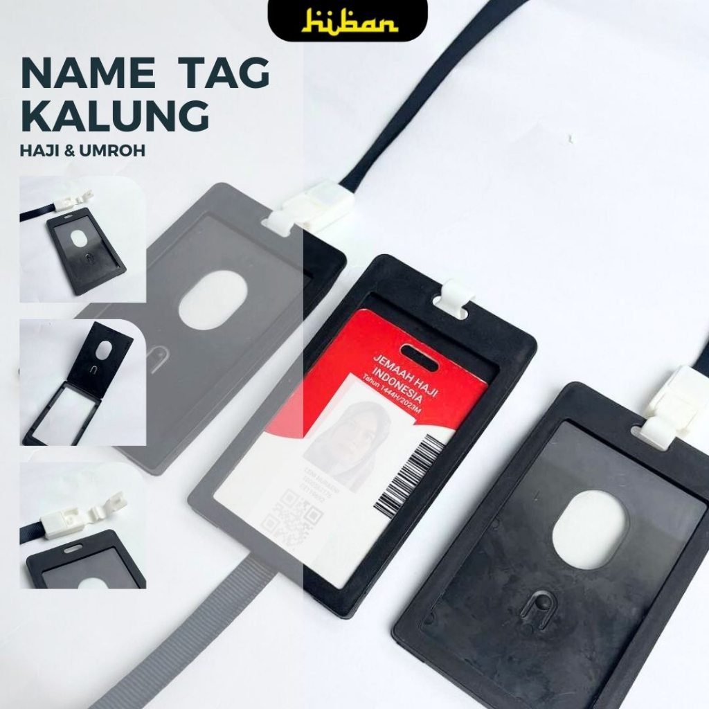 Jual Name Tag ID Card Holder Perlengkapan Haji dan Umroh Hiban Store ...