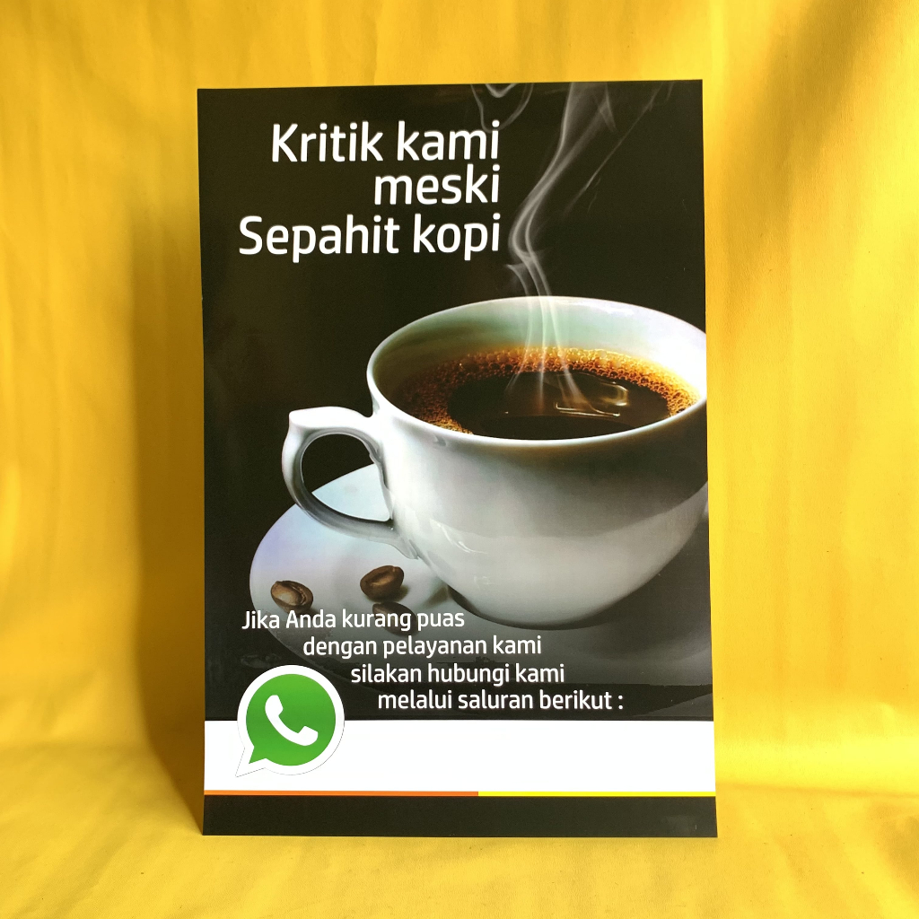 Jual Poster Peraturan | Poster Kritik Kami Meski Sepahit Kopi | Poster ...