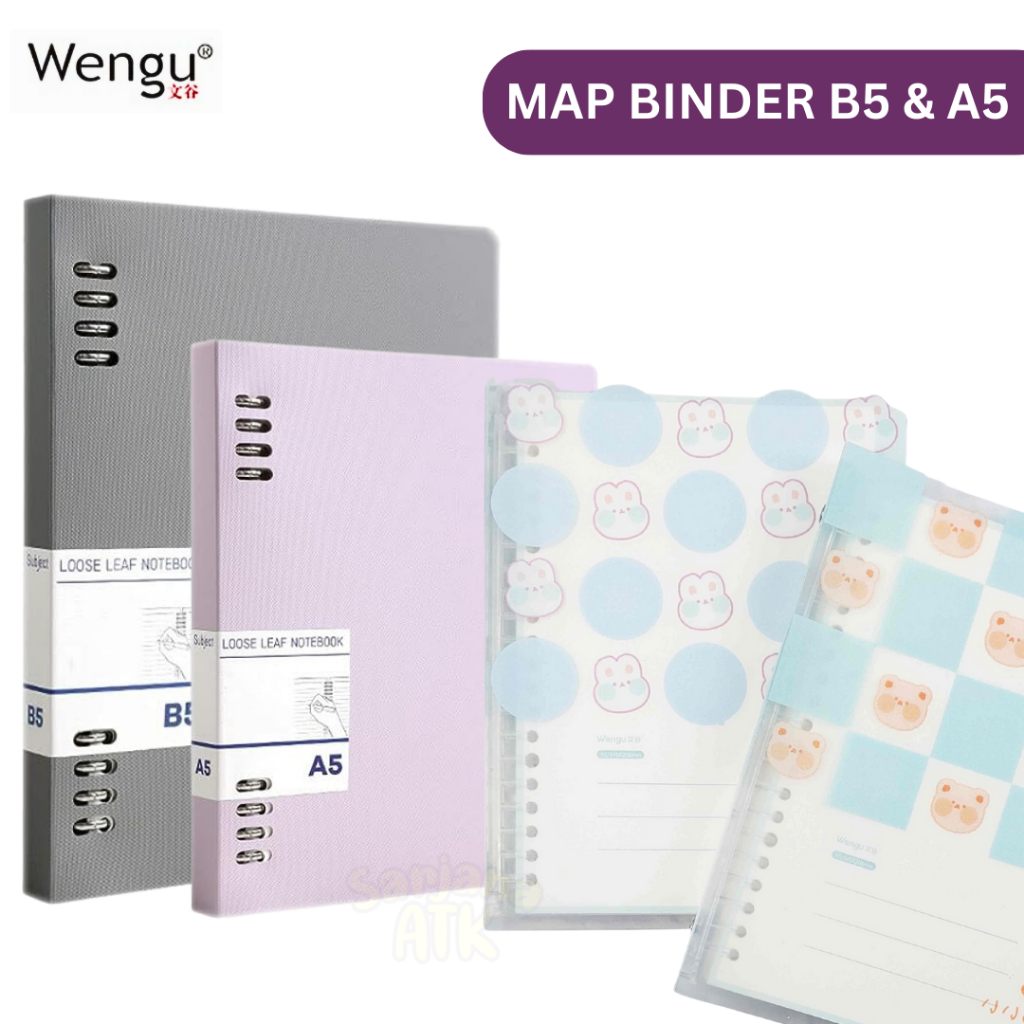 Jual Map Binder Note A5 B5 Wengu Solid dan Transparan | Shopee Indonesia