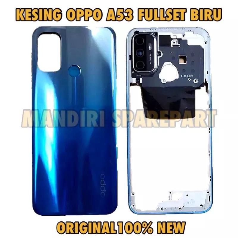 Jual Housing kesing oppo a53 fullset kesing oppo a53 fullset new biru ...