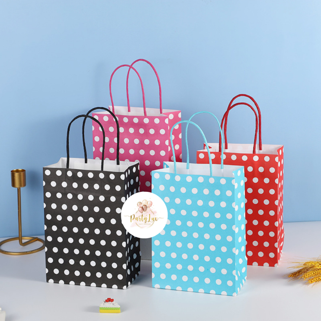 Jual Paper Bag Motif Polkadot / Goodie Bag / Gift Bag / Tas Kado Ulang ...