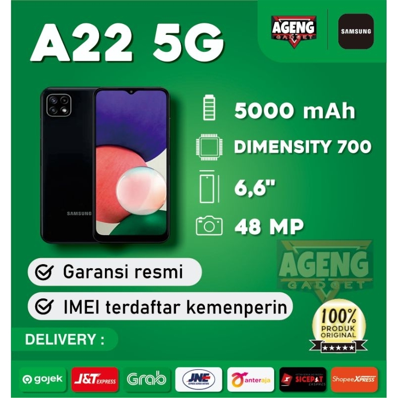 Jual Samsung A22 5G 6/128 Garansi Resmi Original | Shopee Indonesia