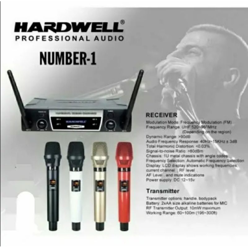 Jual mic wireless hardwell number 1 original hardwell microphone ...