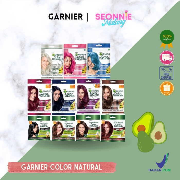 Jual Garnier Color Natural pewarna rambut, semir rambut | Shopee Indonesia