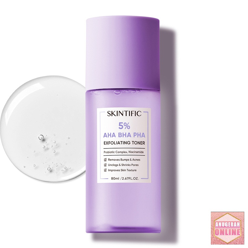 Jual SKINTIFIC - 5% Aha Bha Pha Exfoliating Toner 80mL | Shopee Indonesia