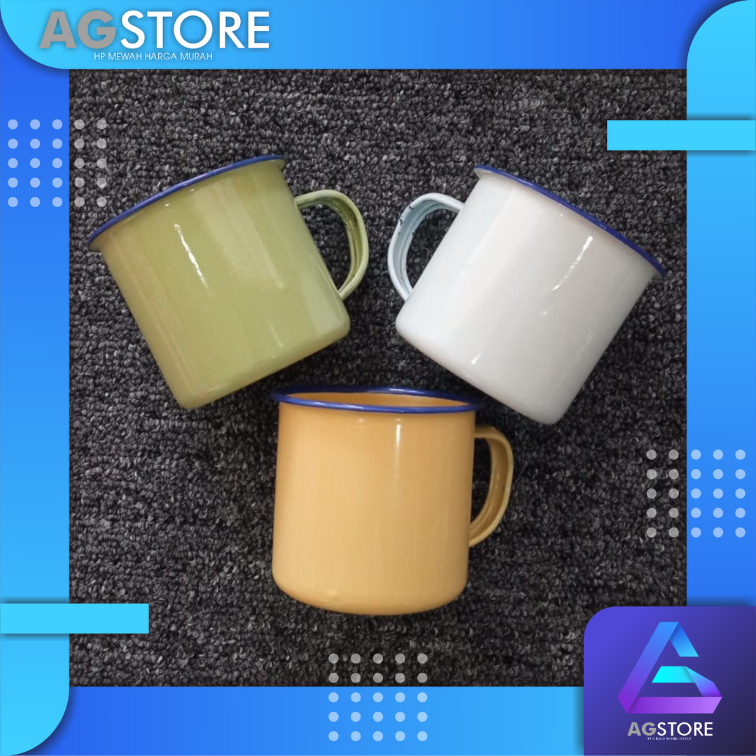 Jual Mug Enamel Polos 7 cm | Shopee Indonesia