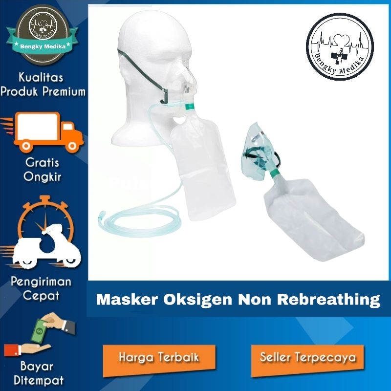 Jual Non Rebreathing Mask Masker Oksigen Sungkup Non Rebreathing Mask ...