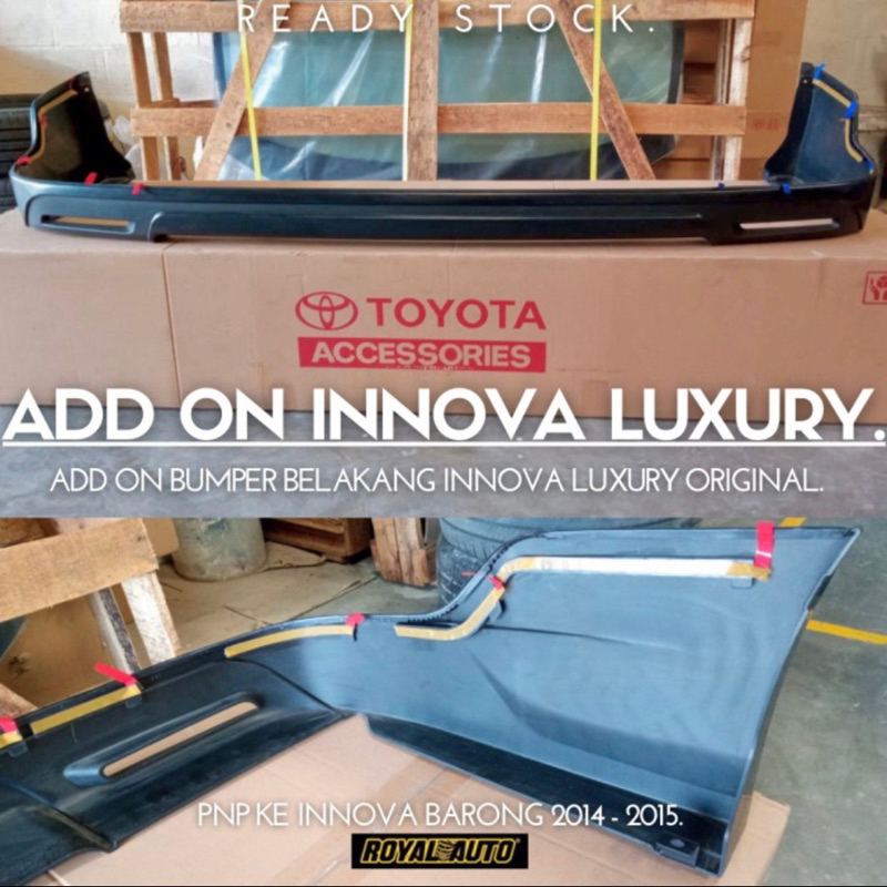 Jual ADD ON BODY KIT BELAKANG GRAND INNOVA LUXURY 2015 TWO TONE ...