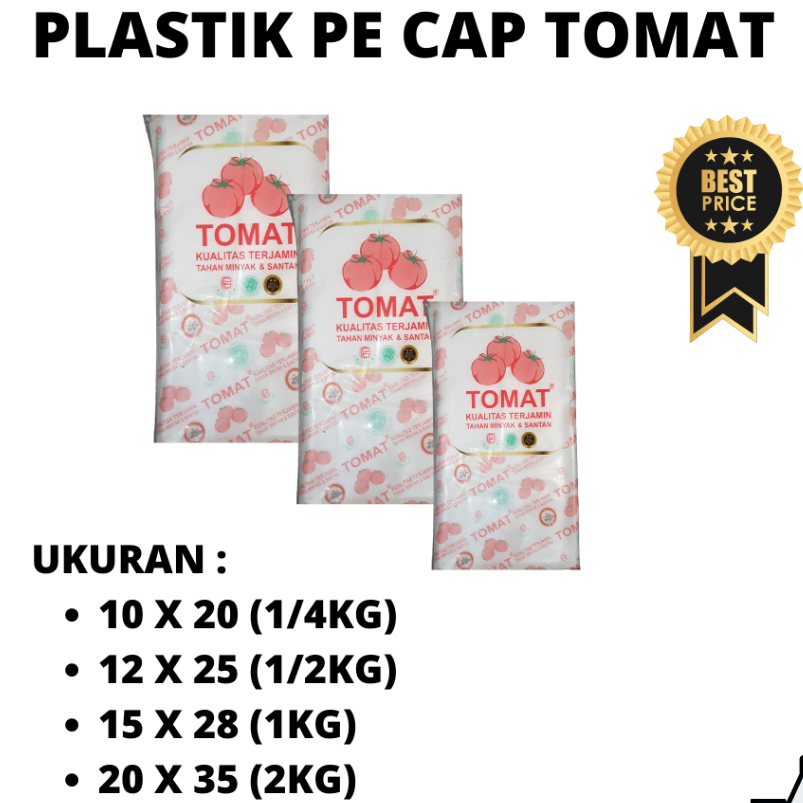Jual PLASTIK ES PE KUAH CAP TOMAT | Shopee Indonesia