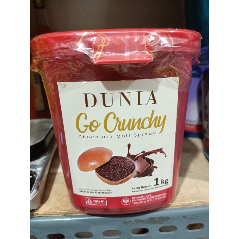 Jual Selai Coklat Dunia Go Crunchy 1kg | Shopee Indonesia