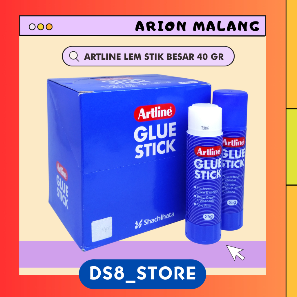 Jual Lem Kertas / Glue Stick EG-40 Besar 40 gr ARTLINE | Shopee Indonesia