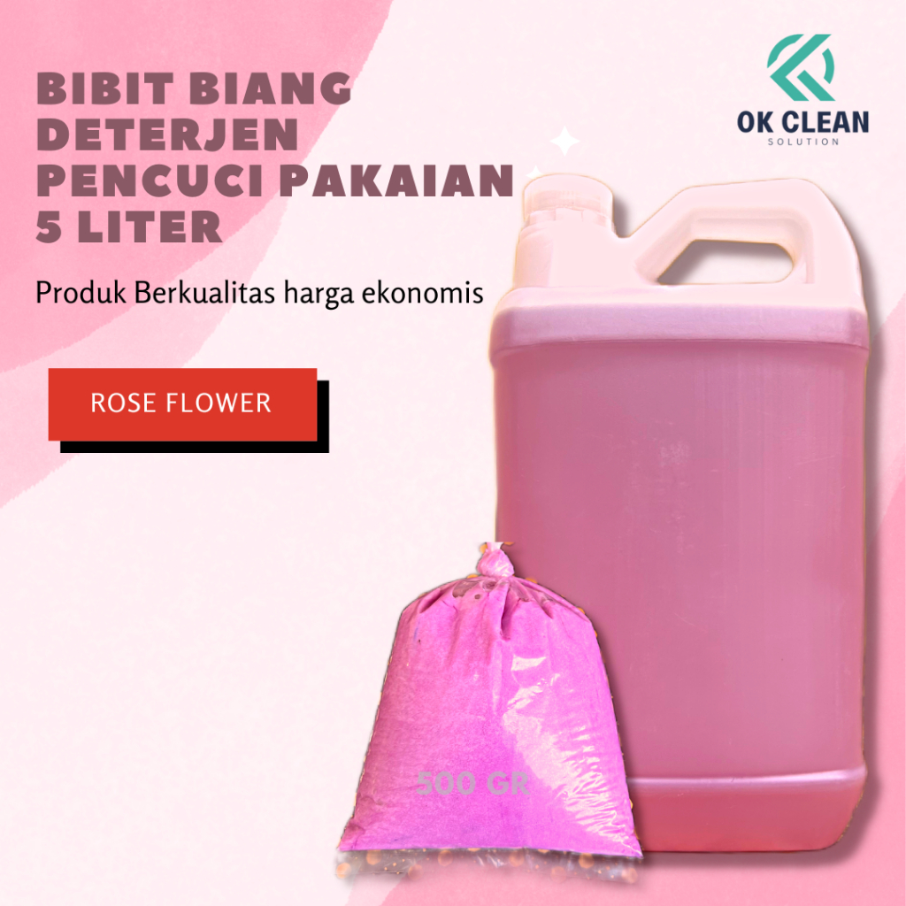 Jual Biang sabun cuci baju bibit detergen pakaian 5 liter PREMIUM lembut wangi tahan lama ...