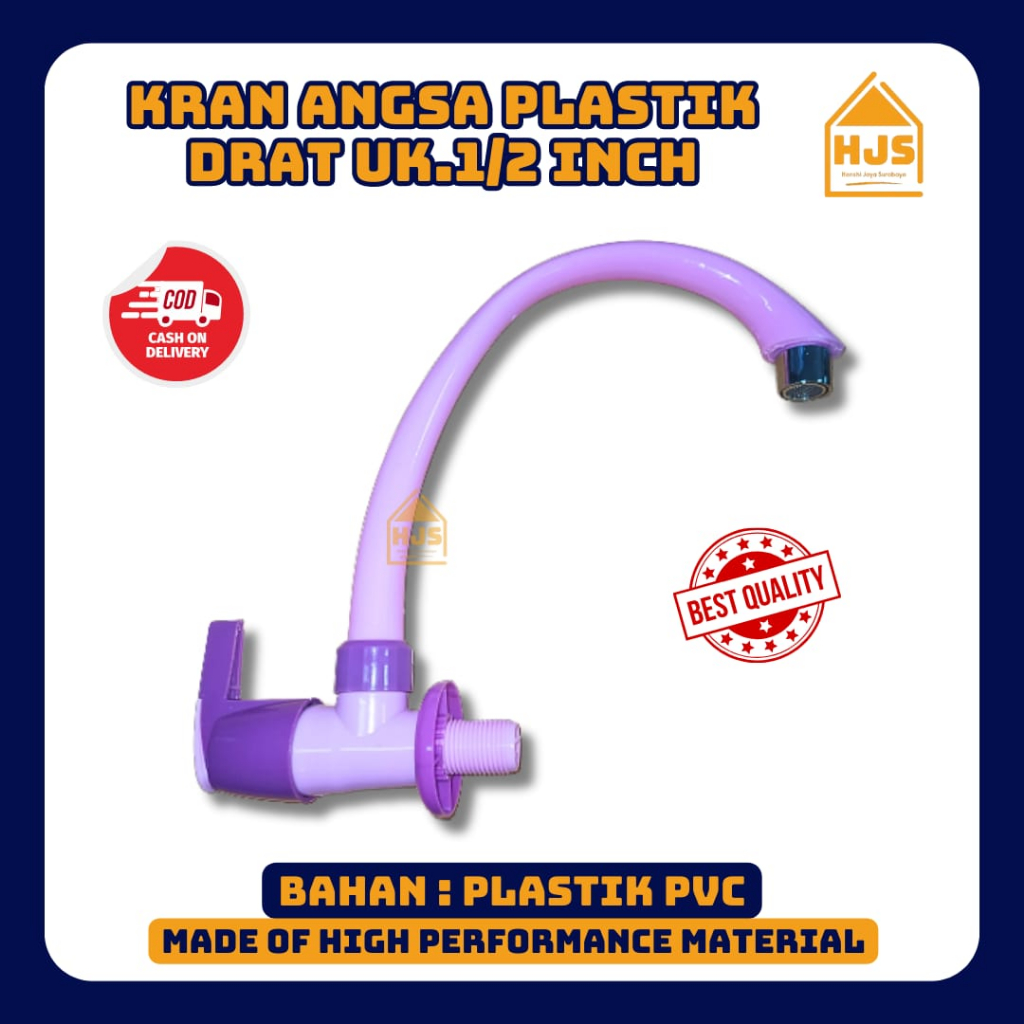 Jual Kran Angsa Model engkol PVC / Kran Air Cuci Piring Plastik Model ...