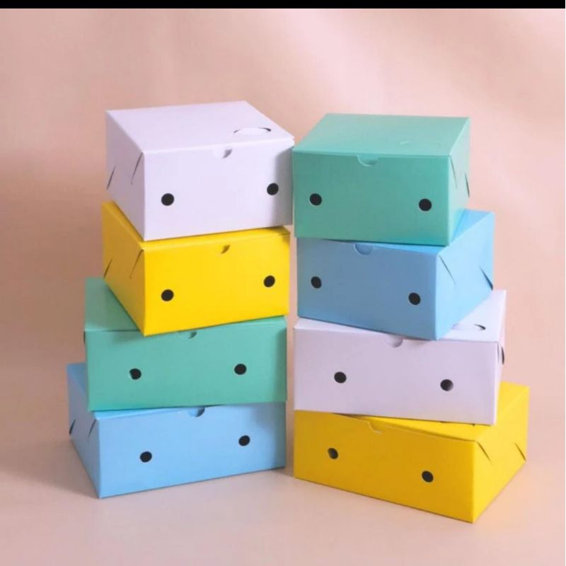 Jual Dus Snack Kotak Box Kue Makanan 12x12 14x12x 16x12 15x15 kuning ...