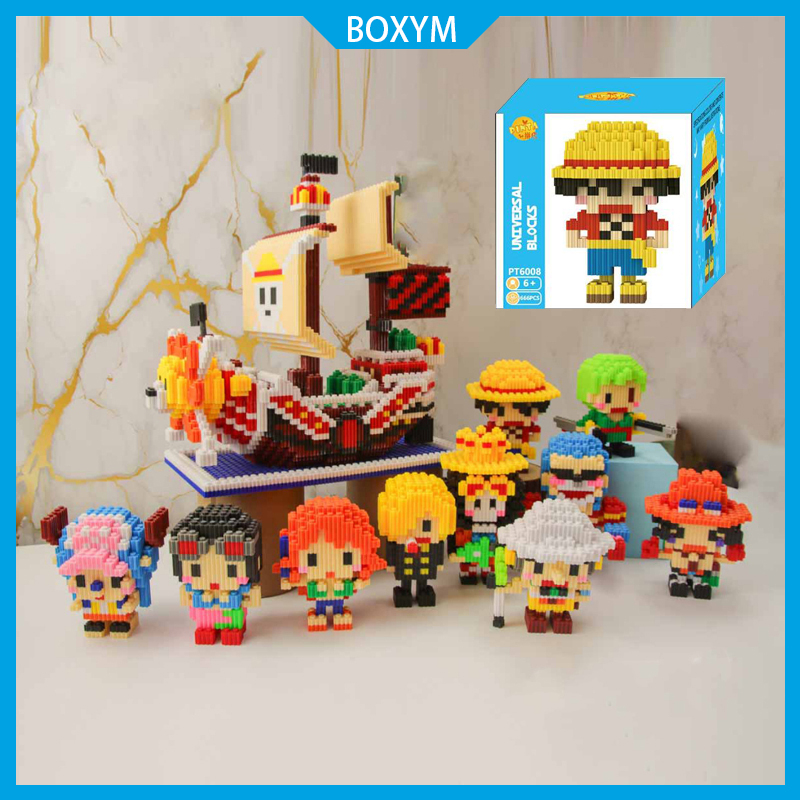 Jual Nano Block One Piece Luffy Series DIY Mainan Balok Blok Susun Zoro ...
