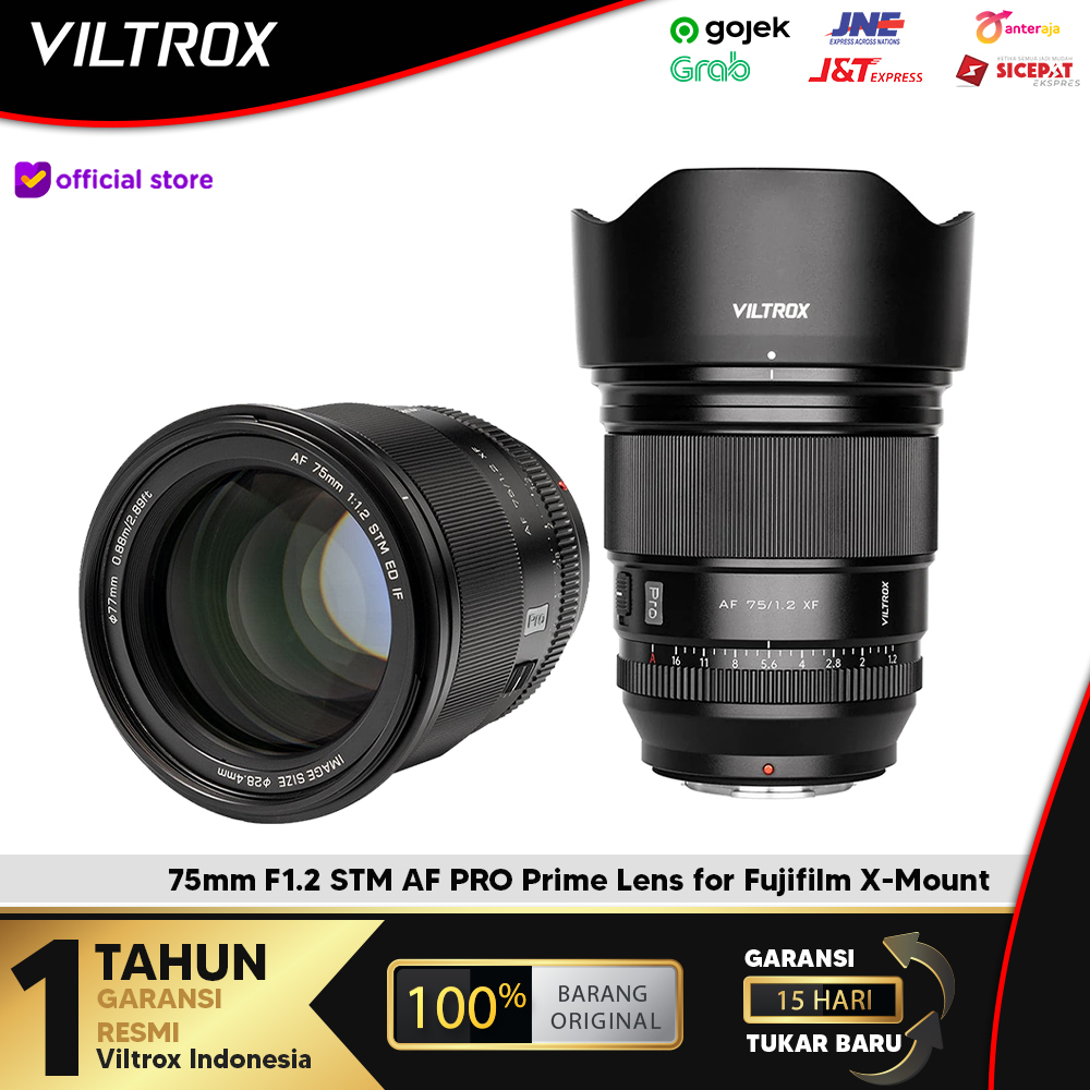 Jual Viltrox Lensa 75mm F1.2 STM AF PRO Prime Lens for Fujifilm X-Mount | Shopee Indonesia