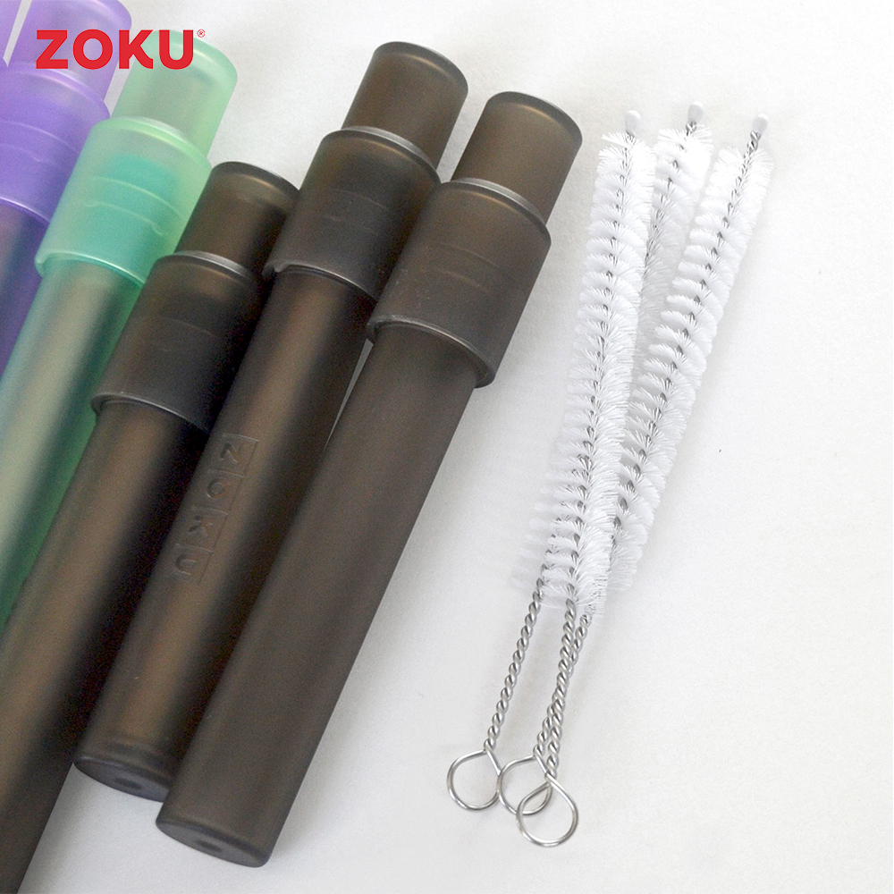 Jual Zoku (Asst) Reusable Jumbo Pocket Straw - Sedotan Stainless Besar ...
