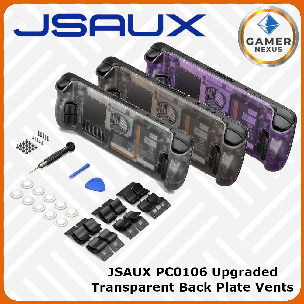 Jual JSAUX PC0106 Upgraded Transparent Back Plate With Vents for Steam ...