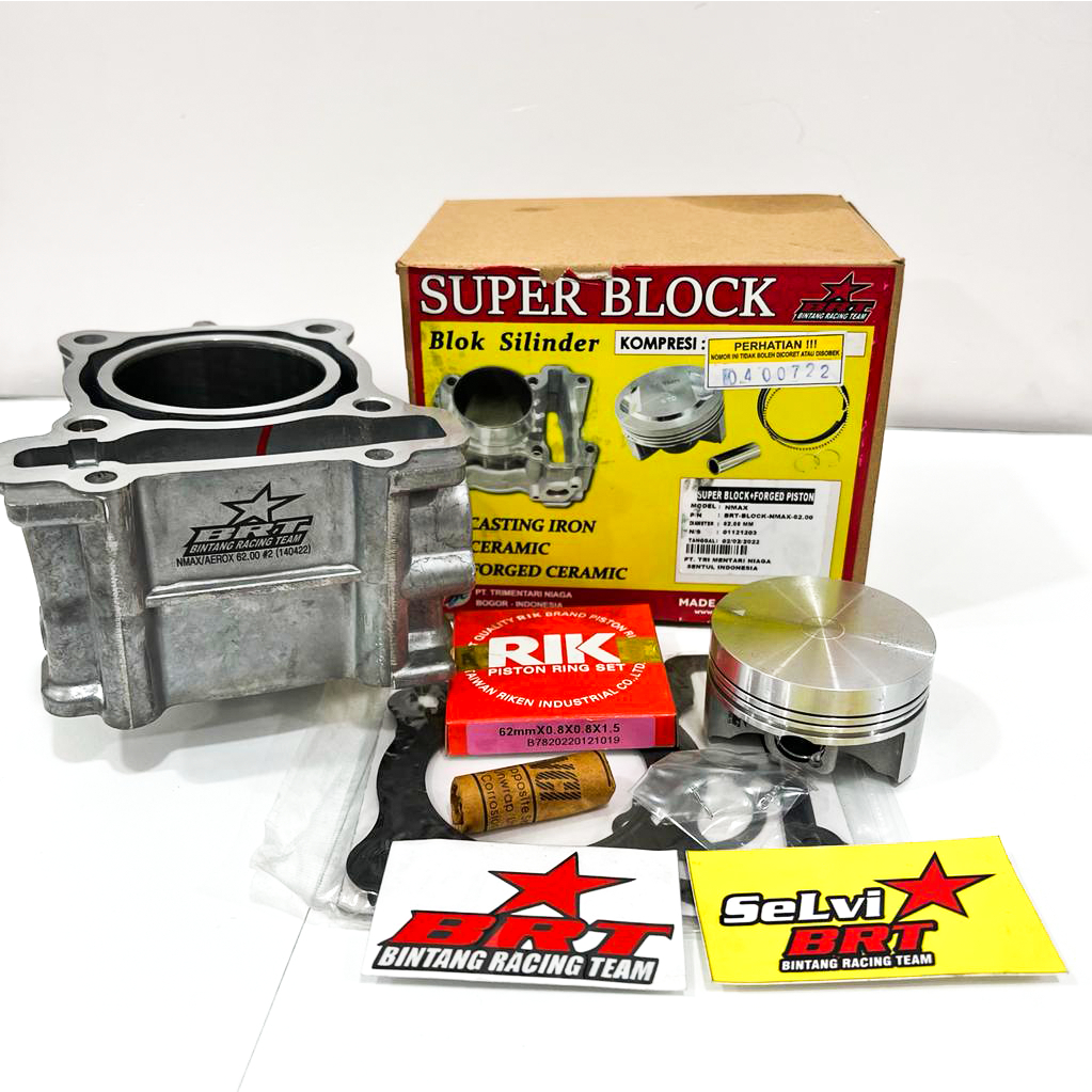 Jual BLOK BRT CAST IRON DOUBLE COOLER 62 NMAX AEROX LEXI XSR WR 155 ...