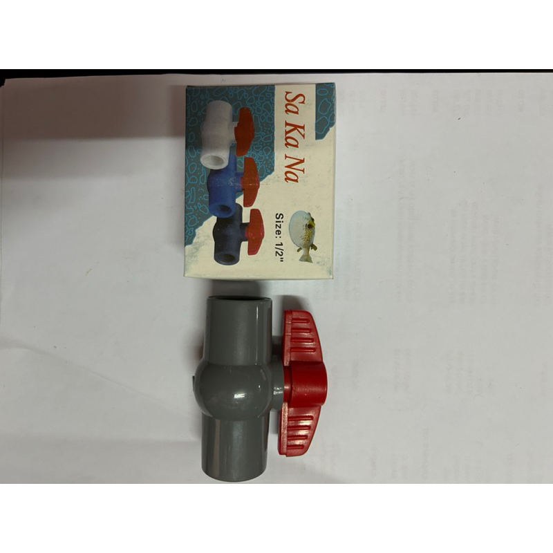 Jual BALL VALVE STOP KRAN 1/2” INCH PVC SAKANA POLOS TANPA DRAT | Shopee Indonesia
