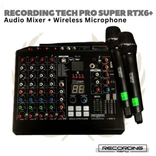 Jual RECORDING TECH PRO SUPER RTX6 Audio Mixer Wireless Microphone ...