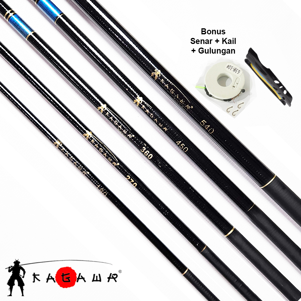 Jual Joran Tegek Pancing Bonus Lengkap Kagawa Black Gloss Edition ...