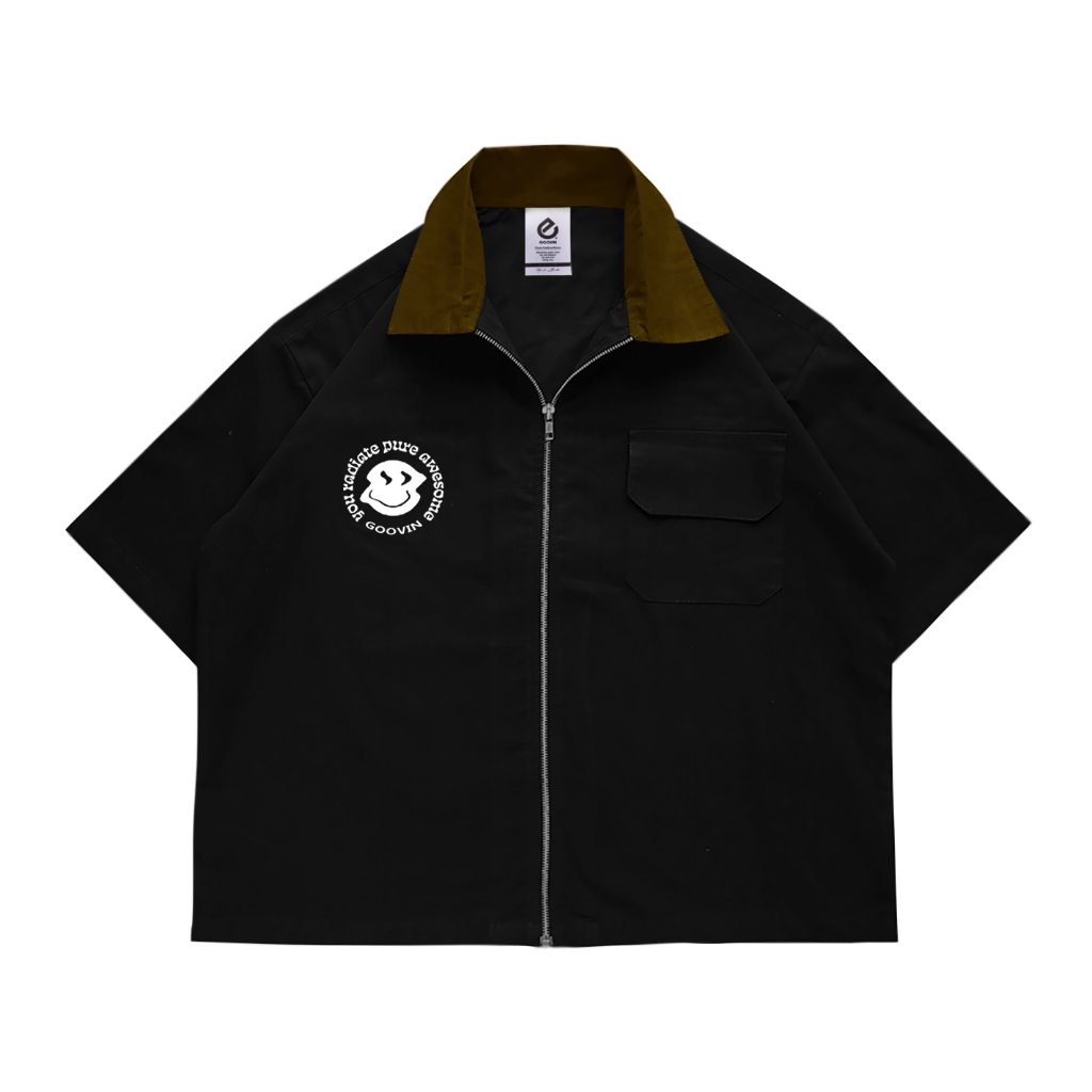 Jual Goovin - Work Shirt - Boxy Fit Flow | Shopee Indonesia