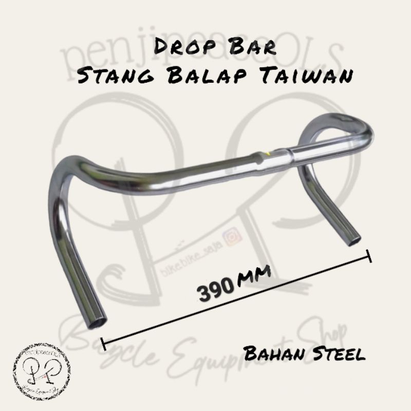 Jual STANG BALAP TAIWAN Stainless dropbar setang sepeda balap drop bar ...