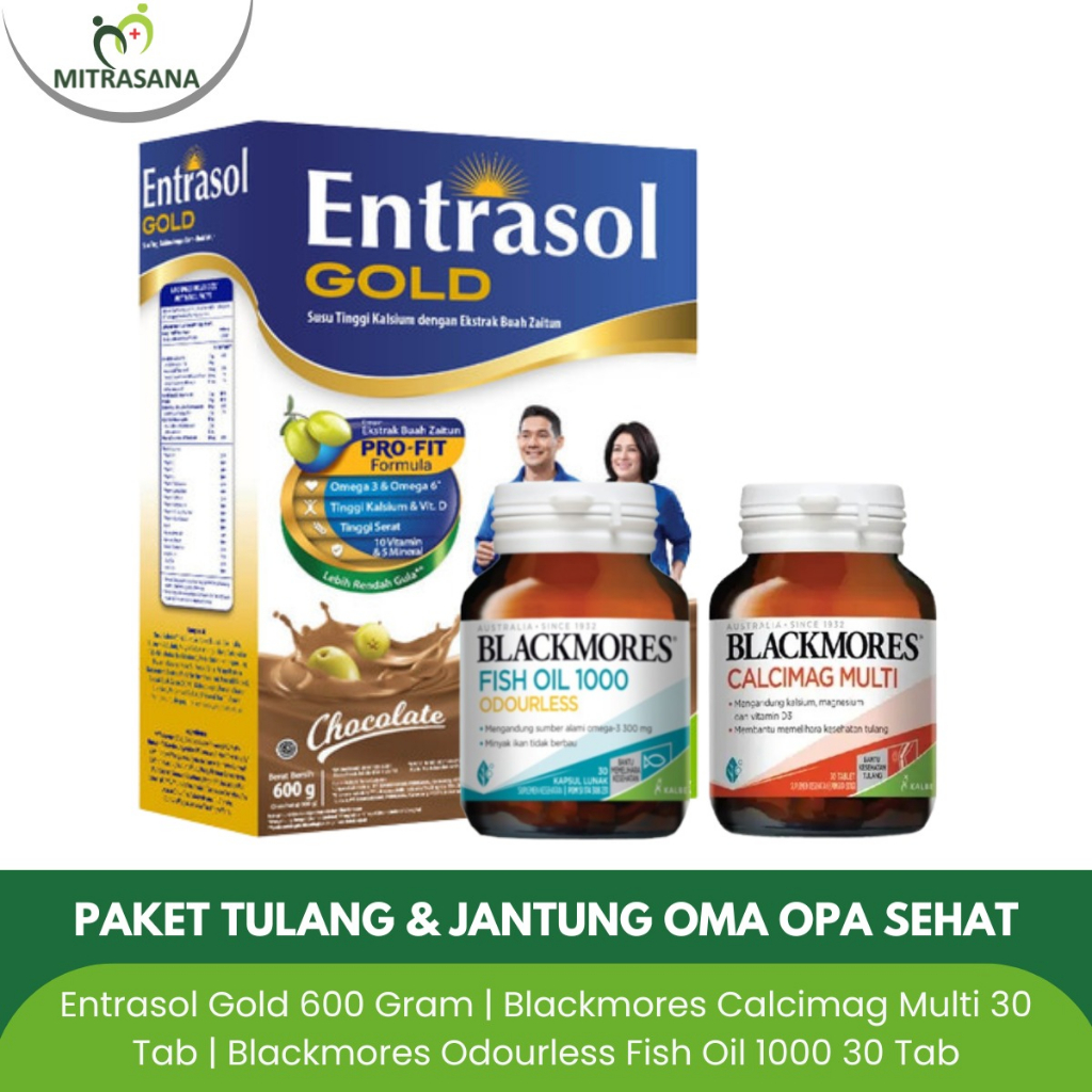 Jual Tulang & Jantung Oma Opa Sehat| Entrasol Gold 600 GR | calcimag 30 ...
