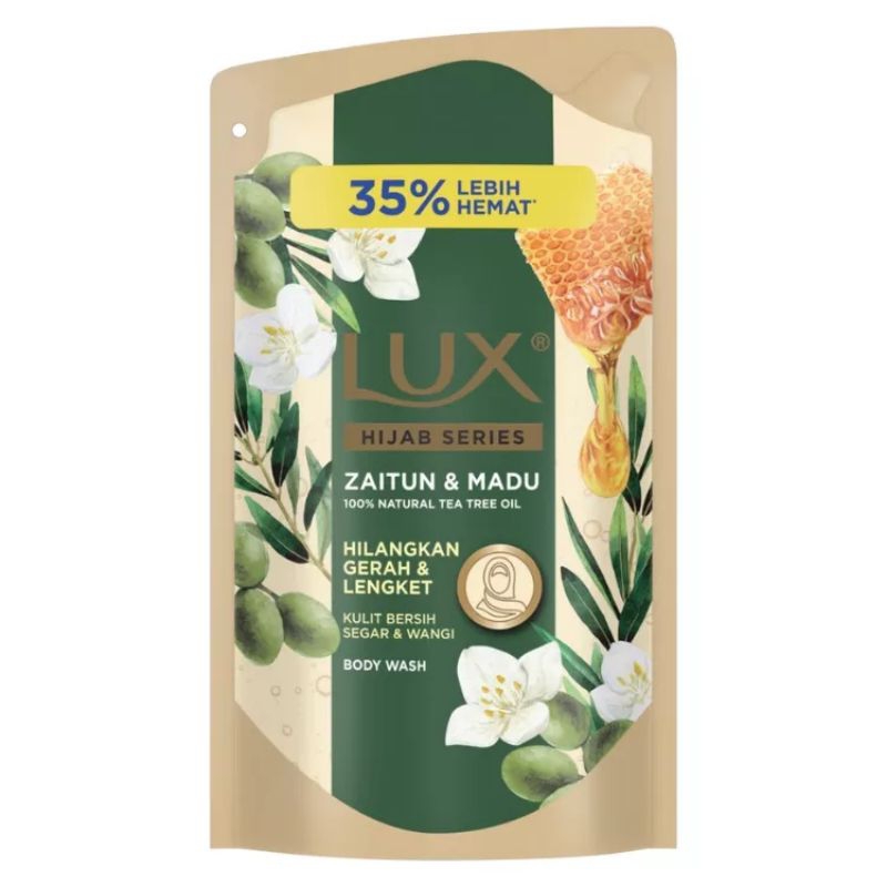 Jual Lux Hijab Series Olive & Honey Body Wash Sabun Cair Refill Anti Tumpah Zaitun dan Madu ...