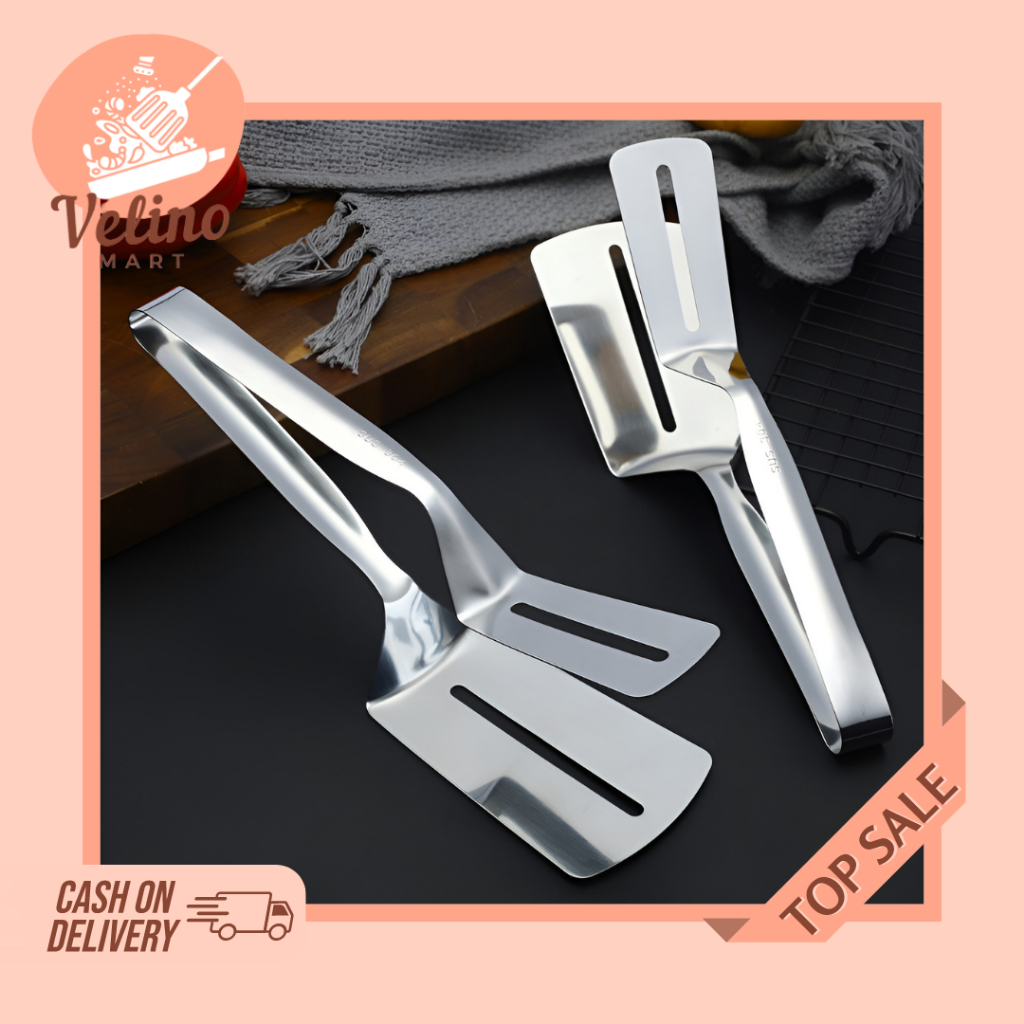 Jual Klip Penjepit Gorengan Stainless Steel BBQ Steak Ikan Daging Roti ...