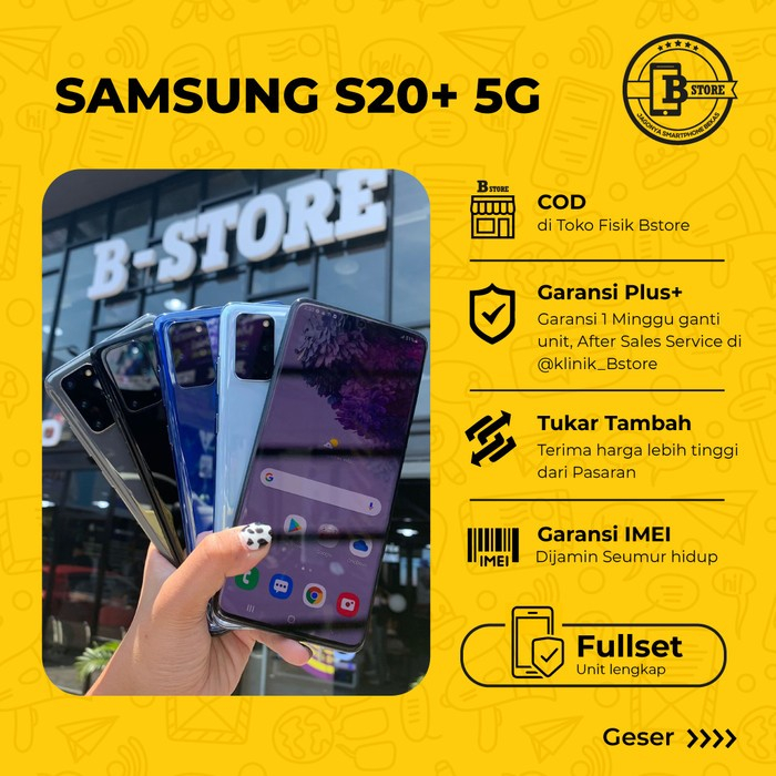 Jual Samsung S20 Plus - Batangan - RAM 8GB / 128GB - COD JAKARTA | Shopee Indonesia