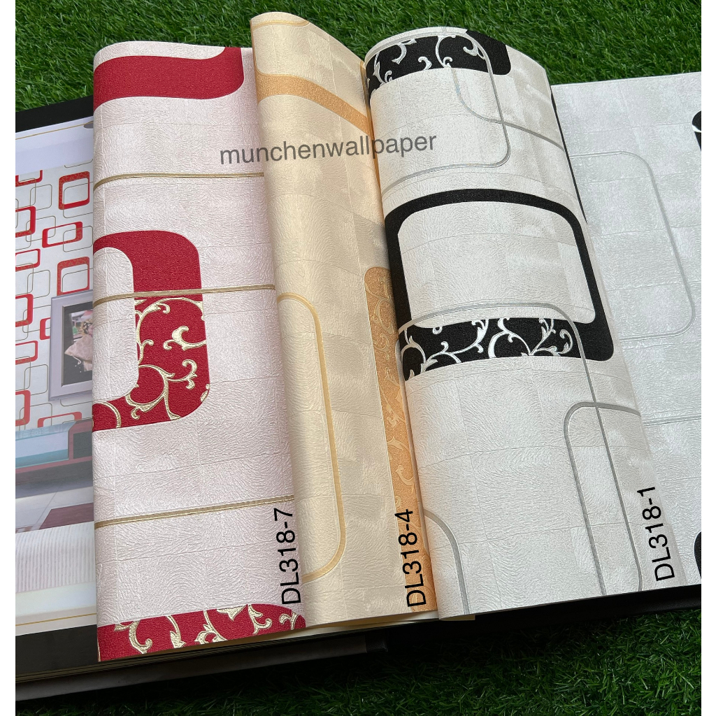 Jual Wallpaper Dinding Kotak Bulat Minimalis Elegan Mewah Tebal ...