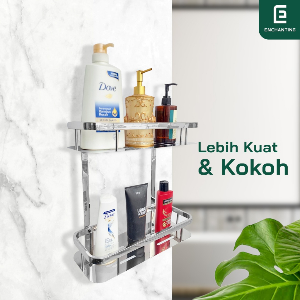Jual Enchanting Rak Sabun Solid Stainless Steel E1049 | Shopee Indonesia