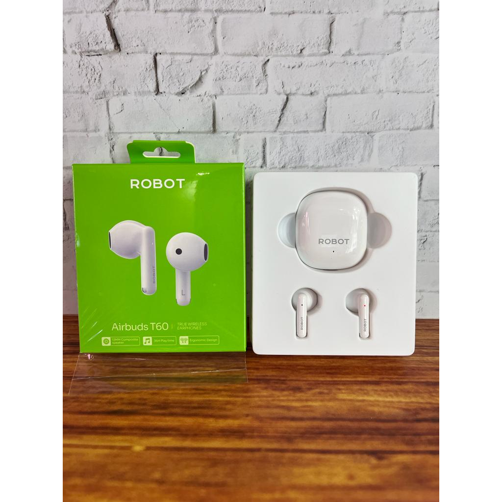 Jual Robot Wireless Earphone Bluetooth Airbuds T60 Original TWS ...