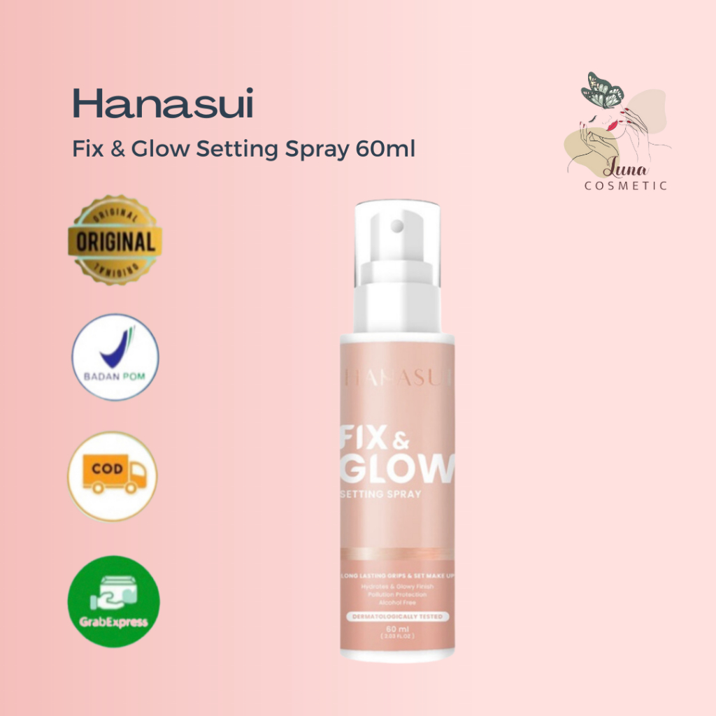 Jual Hanasui Fix & Glow Setting Spray 60ml | Shopee Indonesia