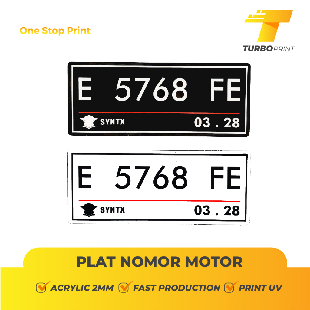 Jual PLAT NOMOR KENDARAAN / CUSTOM PLAT MOTOR | Shopee Indonesia