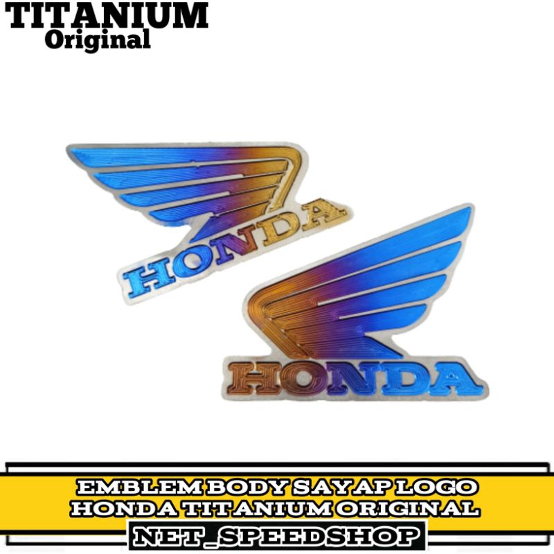 Jual Emblem Body Sayap Honda Wing Titanium Original Vietnam | Shopee ...