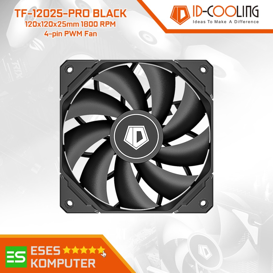 Jual Fan ID-COOLING TF-12025-PRO BLACK 4-Pin PWM Fan Casing / Fan Case | Shopee Indonesia