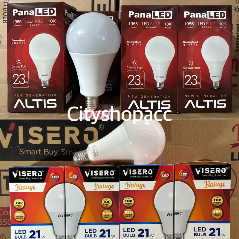 Jual PANALED ALTIS / VISERO VINTAGE 21W 23W / 21 Watt 23 Watt Lampu Bohlam Led Bulb E27 Putih ...