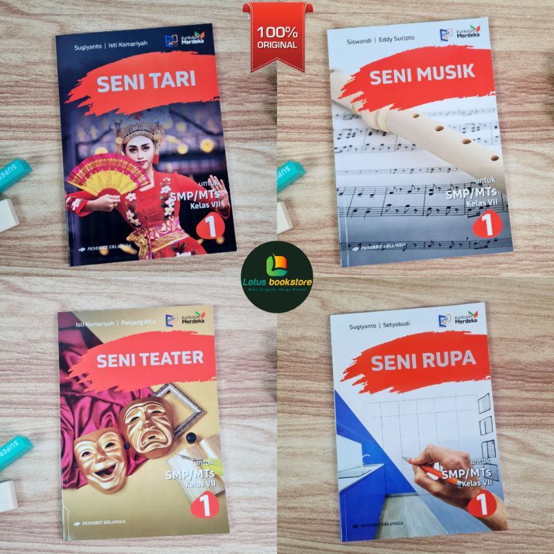 Jual Seri Seni Rupa/Musik/Teater/ Tari SMP Kelas 7 - Kurikulum Merdeka - Buku Erlangga Original ...