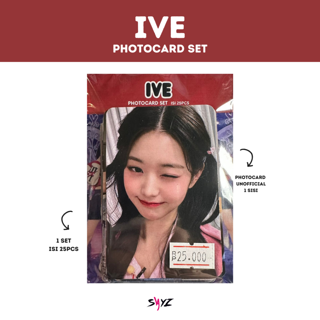 Jual [ READY ] IVE Photocard Set - isi 25pcs - Wonyoung Liz Yujin Rei Gaeul Lesseo dive ...