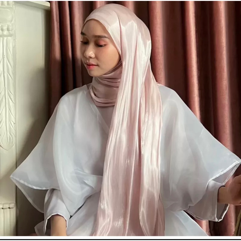 Jual pasmina shimer organza grosir luxury | Shopee Indonesia