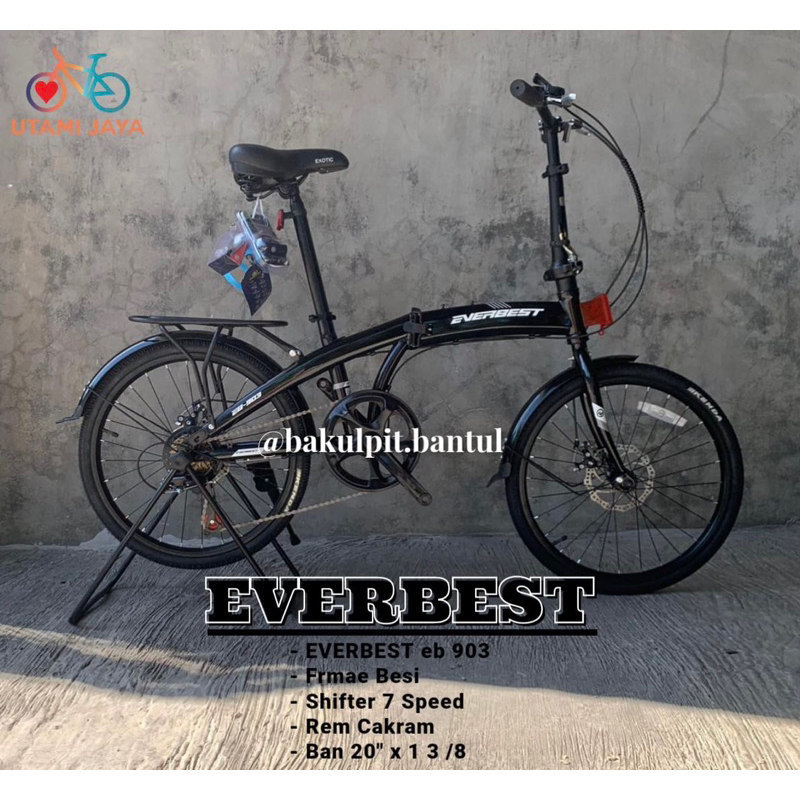 Jual Sepeda Lipat Everbest EB 903 7 speed ukuran 20 16 | Shopee Indonesia