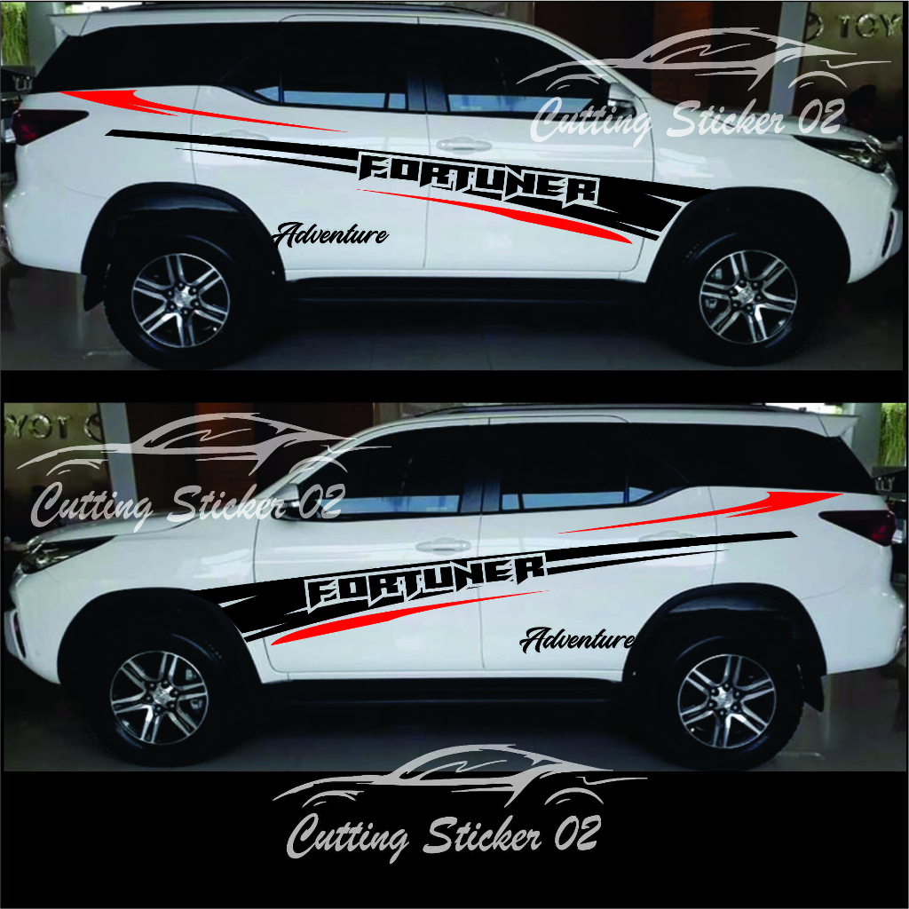 Jual Stiker Striping Mobil Fortuner Stiker Cutting Fortuner Adventure ...