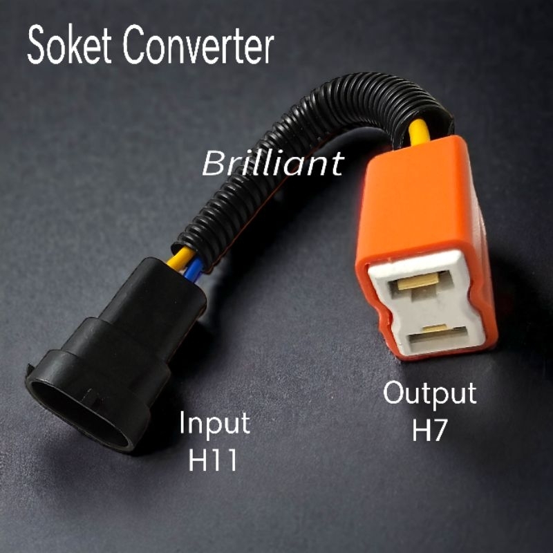 Jual Soket Lampu Converter - Male H7 H11 HB3 HB4 to Female H7 H11 HB3 ...