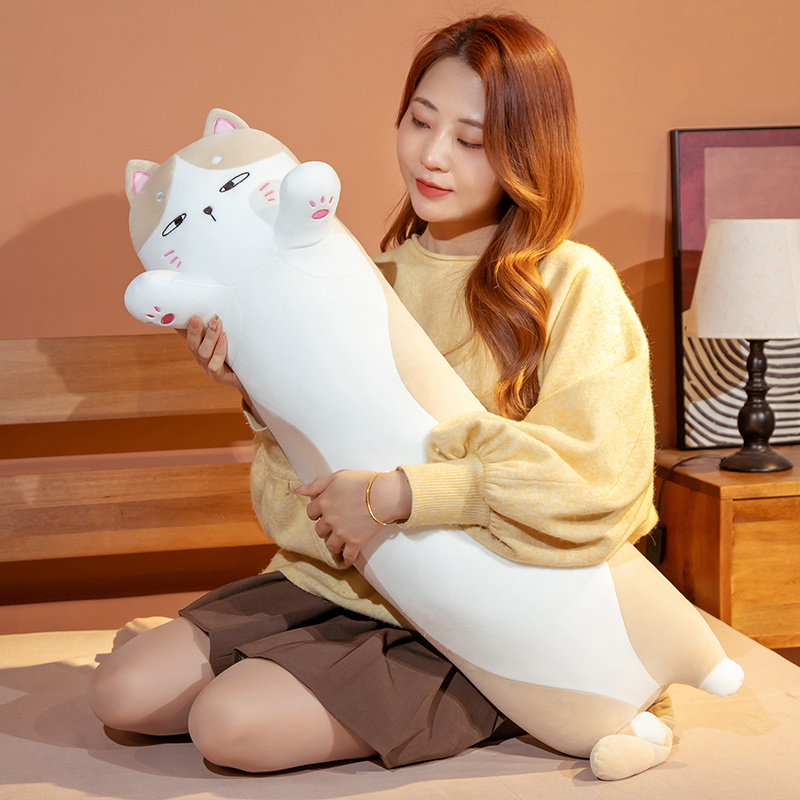 Jual Bantal Guling Kucing Boneka Tinggi 60cm Bahan Yelvo Berlabel SNI ...