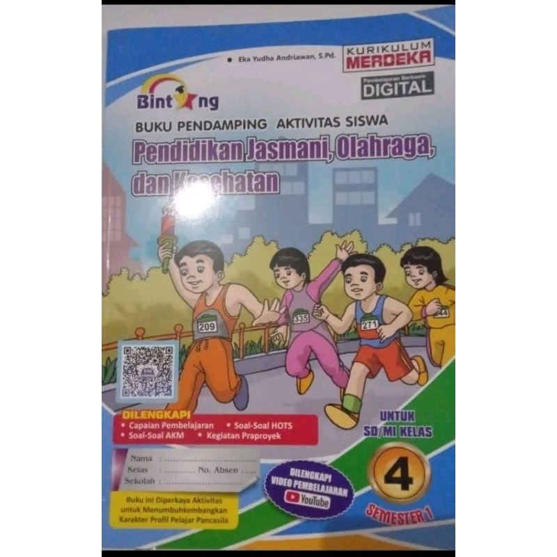 Jual PJOK PENERBIT BINTANG KELAS 4 SEMESTER 1 2 / BUKU PENDAMPING ...