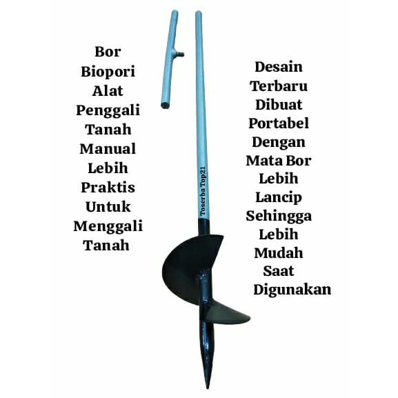 Jual Alat Gali Tanah Bor Biopori Sumur Resapan Anti Banjir / Bor ...